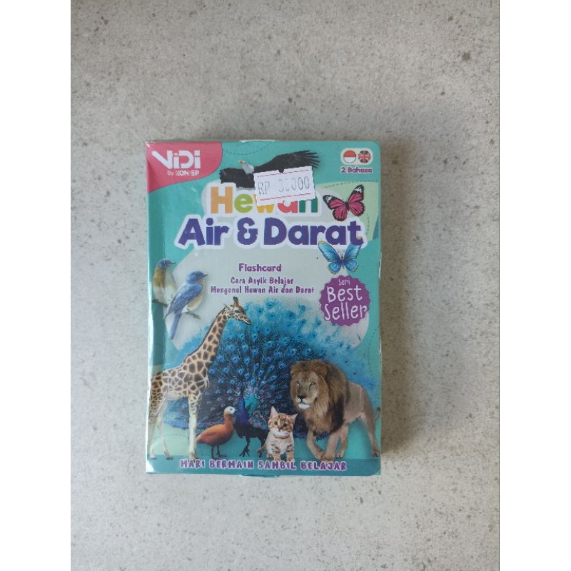 Jual Flashcard (hewan air dan darat, warna dan bentuk, buah dan sayur ...