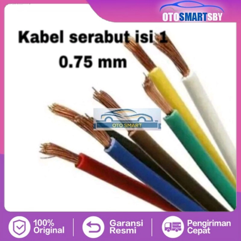 Jual Kabel Serabut NYAF 0.75/Kabel Listrik /kabel Mobil Jual Meteran | Shopee Indonesia