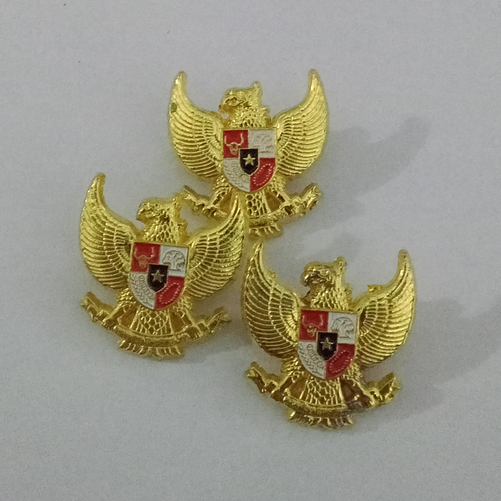 Jual pin bross burung garuda full kuningan emas mengkilap 1.8cm ...