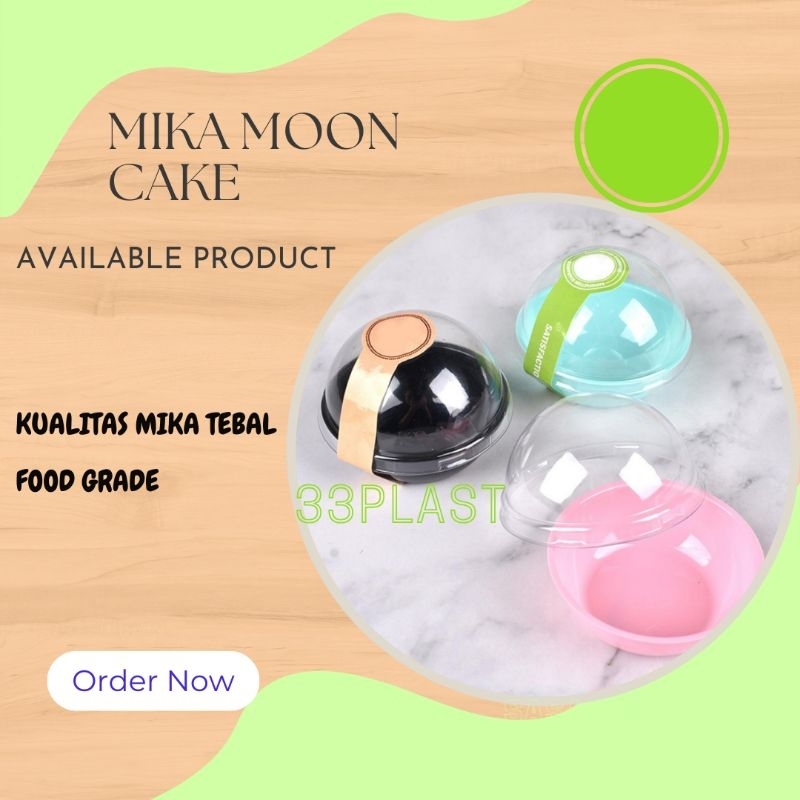 Jual Mika Mochi Bulat (50pcs) Moon Cake Kotak Bulat Mika pao | Shopee ...