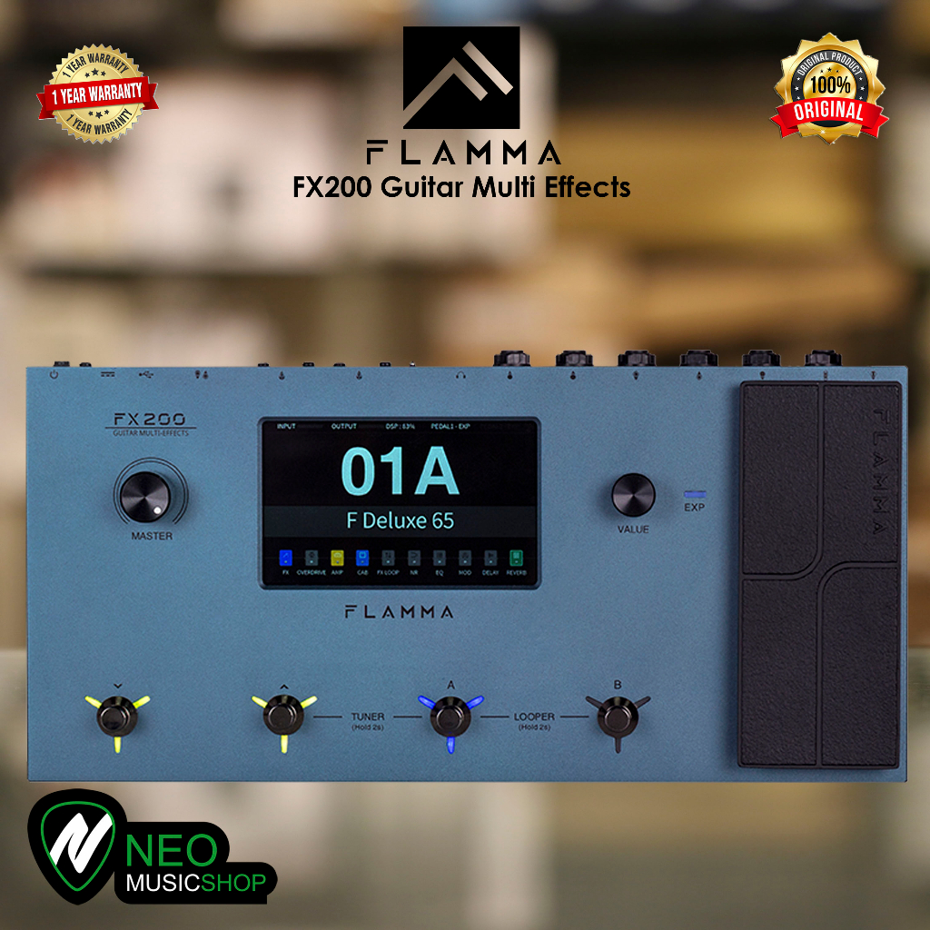 Jual FLAMMA FX200 Gray Guitar Multi Effects | Shopee Indonesia