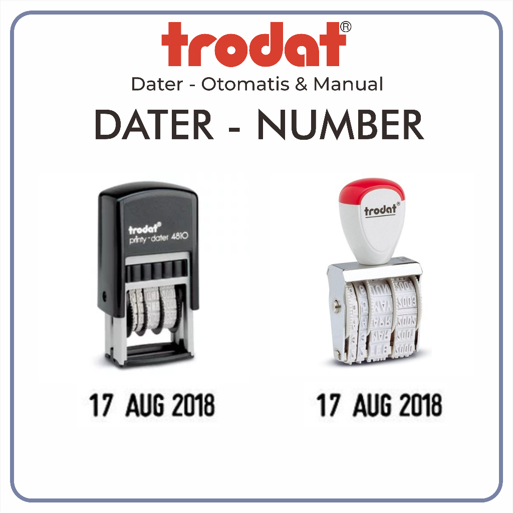 Jual STEMPEL TRODAT 4810 TANGGAL BULAN TAHUN | DATER | NUMBER | Shopee ...