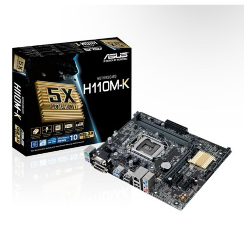 Jual Motherboard ASUS H110M-K LGA 1151 Micro ATX | Shopee Indonesia