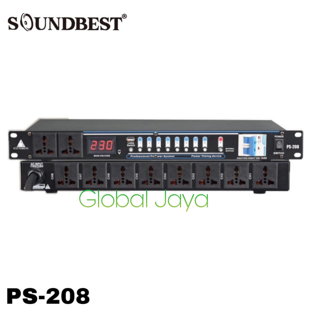 Jual Power sequencer soundbest ps208 ps 208 8 channel original | Shopee ...