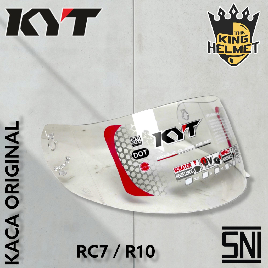 Jual Kaca HELM KYT RC 7 RC7 RCseven RC Seven R10 k2 Clear original ...