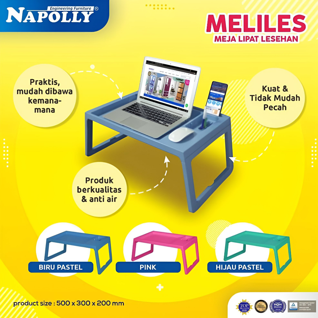 Jual Napolly - Meja Lipat Lesehan / Meja Belajar / Meja Kecil Kamar ...