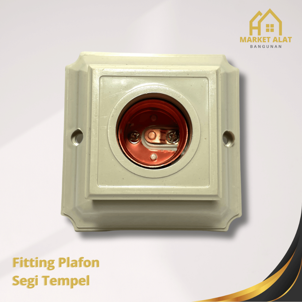 Jual Fitting Plafon Segi Untuk Dudukan Lampu MURAH / Fitting Plapon ...