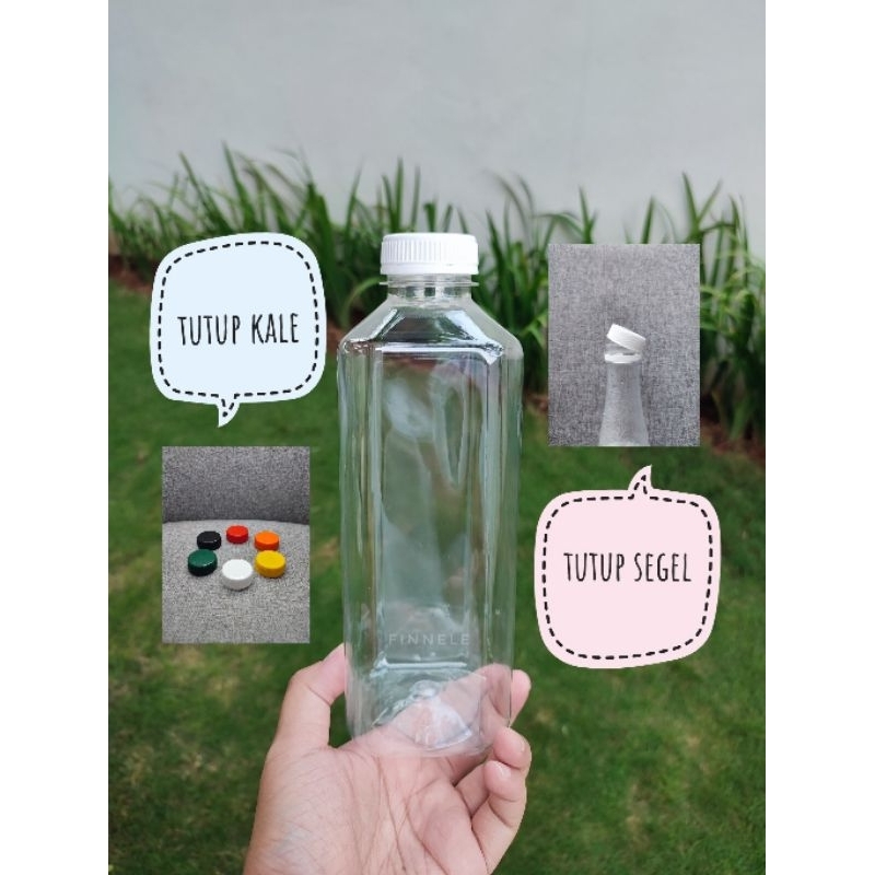Jual 48 69 Botol Kale Kotak 1 Liter / Botol Kick Plastik 1000ml / Botol ...