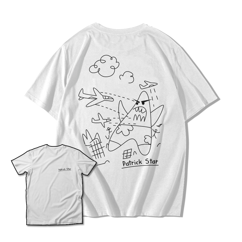 Jual Kaos Tanda Tangan Patrick (Gambar di Belakang) | Shopee Indonesia