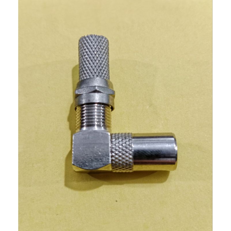 Jual Jack Antena Besi TV L Besi Drat PAL RF Antena Male Connector 5c ...