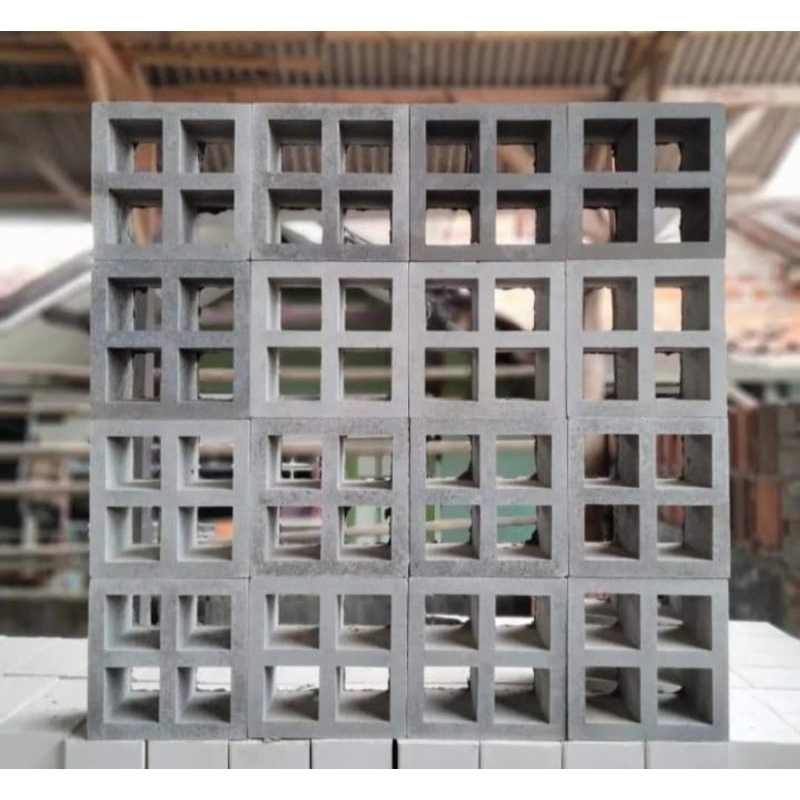 Jual roster beton/roster minimalis lubang 4 abu2 | Shopee Indonesia