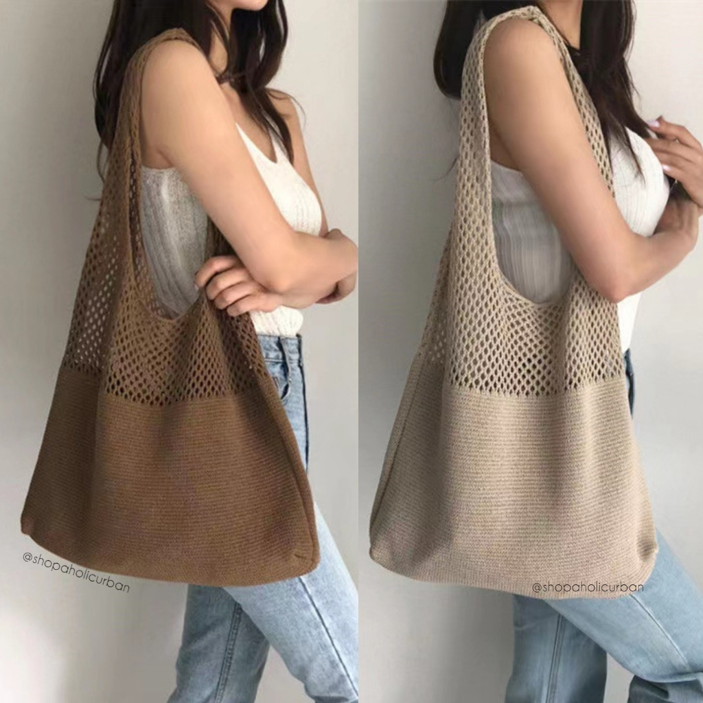 Jual Knitted Bag Tas Rajut Ala Korea Crochet Bag Tas Korea Rajut Tas ...