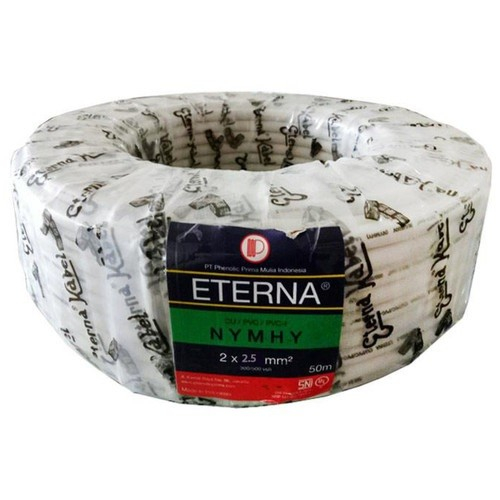 Jual KABEL LISTRIK NYMHY NYMHYO ETERNA 2X2.5 2X2,5 MM SERABUT PER ROLL ...