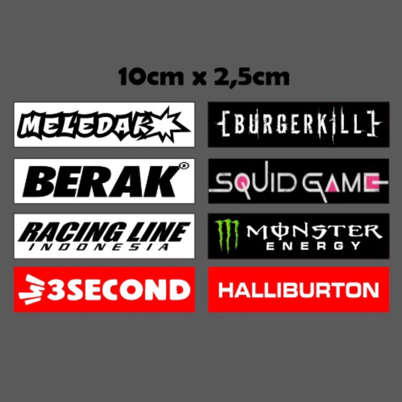 Jual sticker racing pack motor viral terbaru stiker vinyl stiker list ...