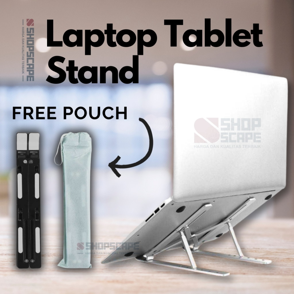 Jual Stand Laptop Alumunium Alloy / Standing Tatakan Alas Laptop ...