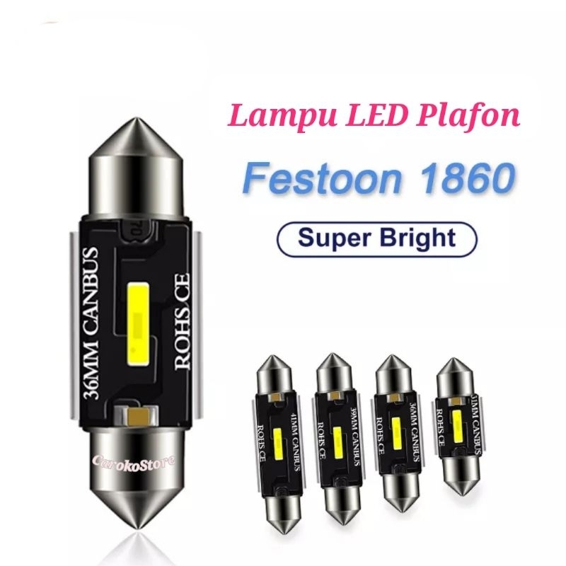 Jual Lampu Plafon mobil Led 1860 csp chip | Shopee Indonesia