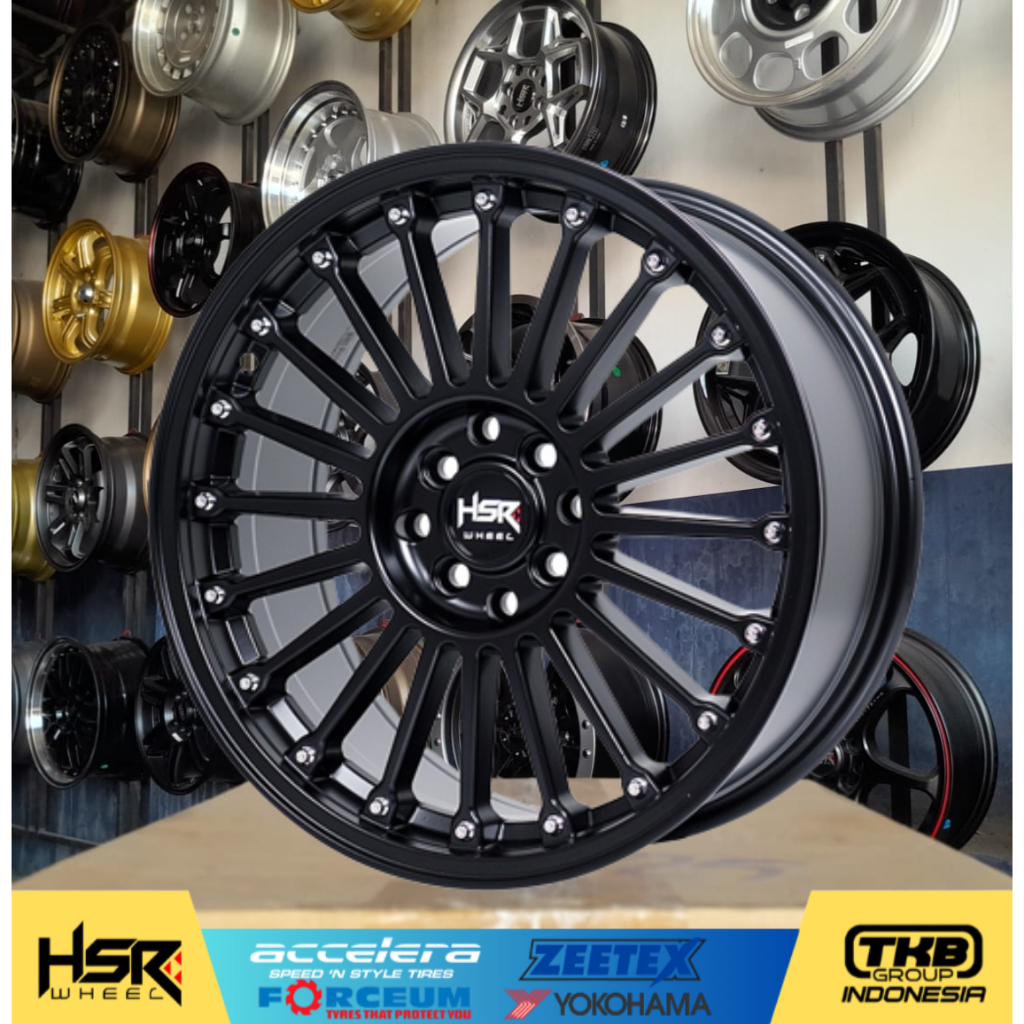 Jual velg mobil ignis ring 17 velg racing hsr r17 tipe jjc baut 4 black bisa untuk yaris jazz ...