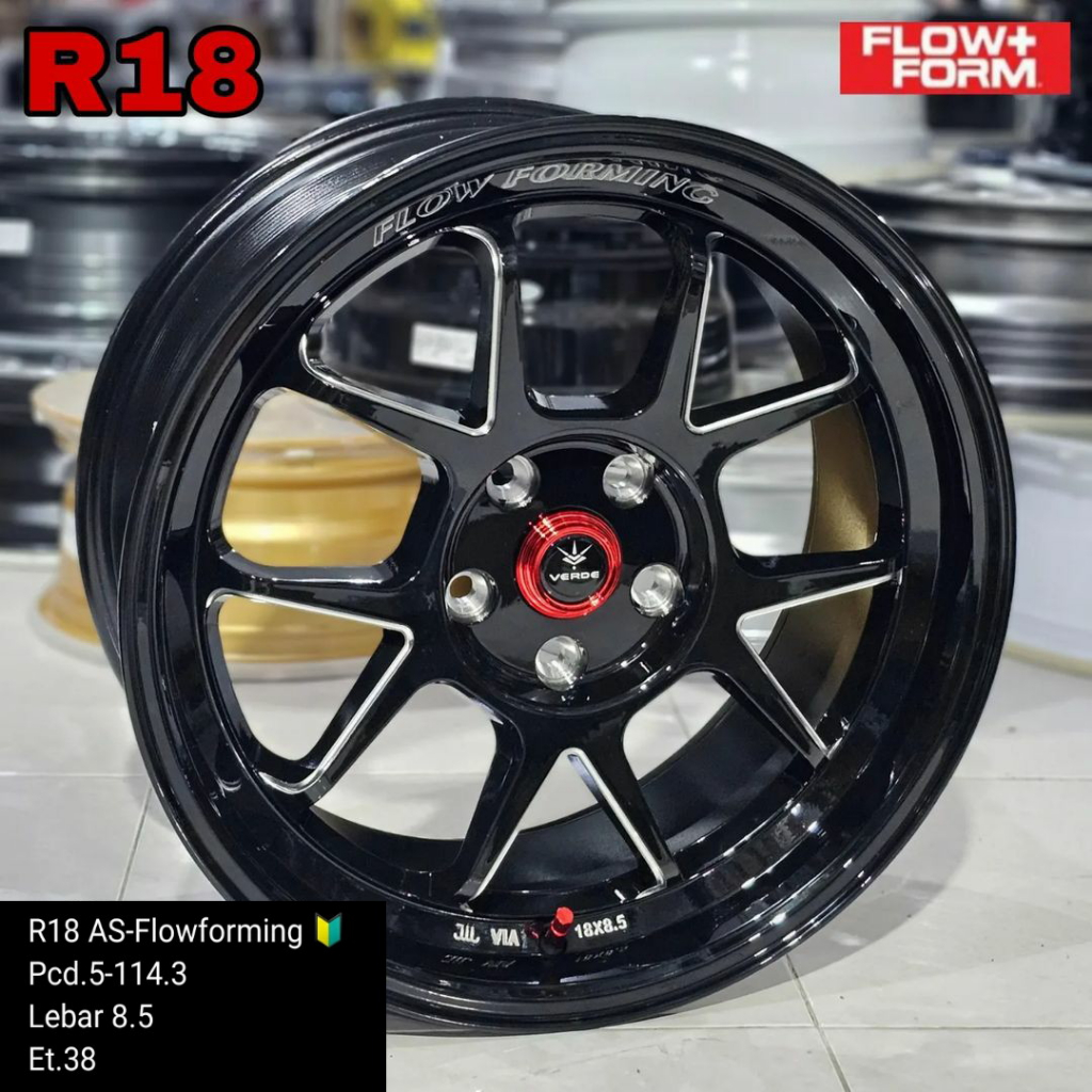 Jual velg mobil ring 18 lebar 8,5 et38 pnp innova terios xpander hrv civic | Shopee Indonesia