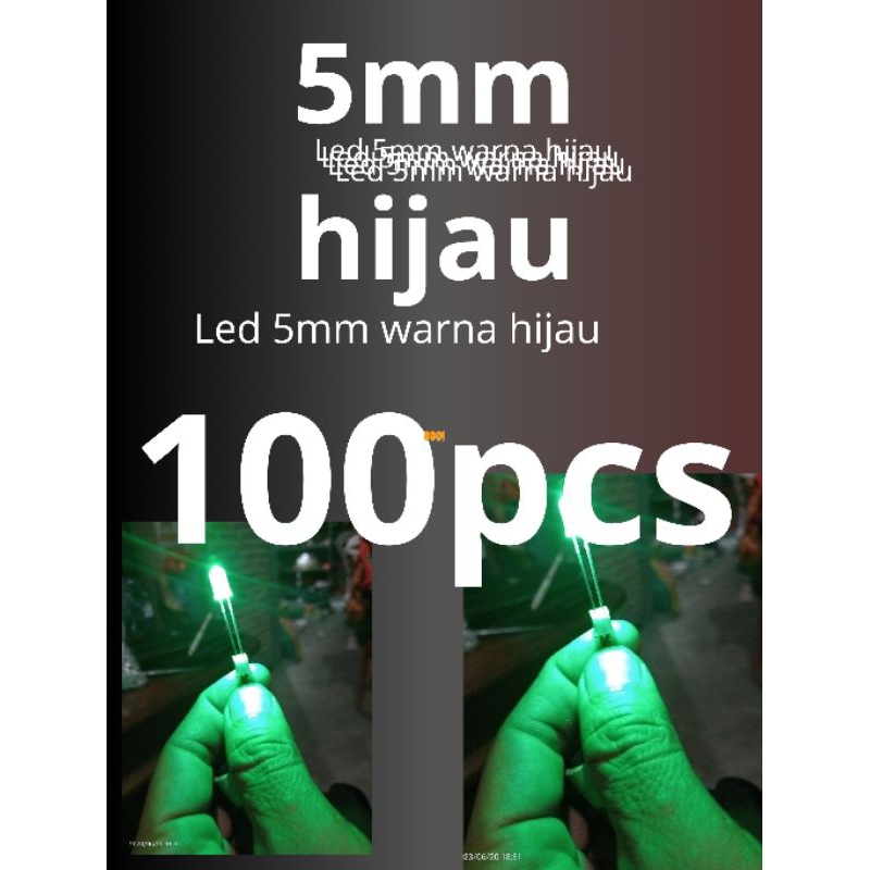 Jual LED 5MM WARNA HIJAU PER 100PCS | Shopee Indonesia