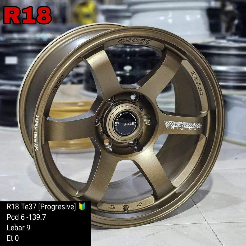 Jual velg pajero ring 18 rays te37 progresif untuk hilux strada fortuner | Shopee Indonesia
