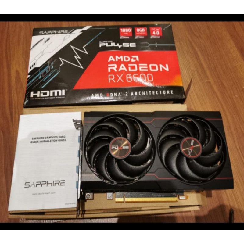 Jual VGA RX 6600 8GB SAPPHIRE PULSE SEPERTI BARU. GARANSI ON 2023 ...