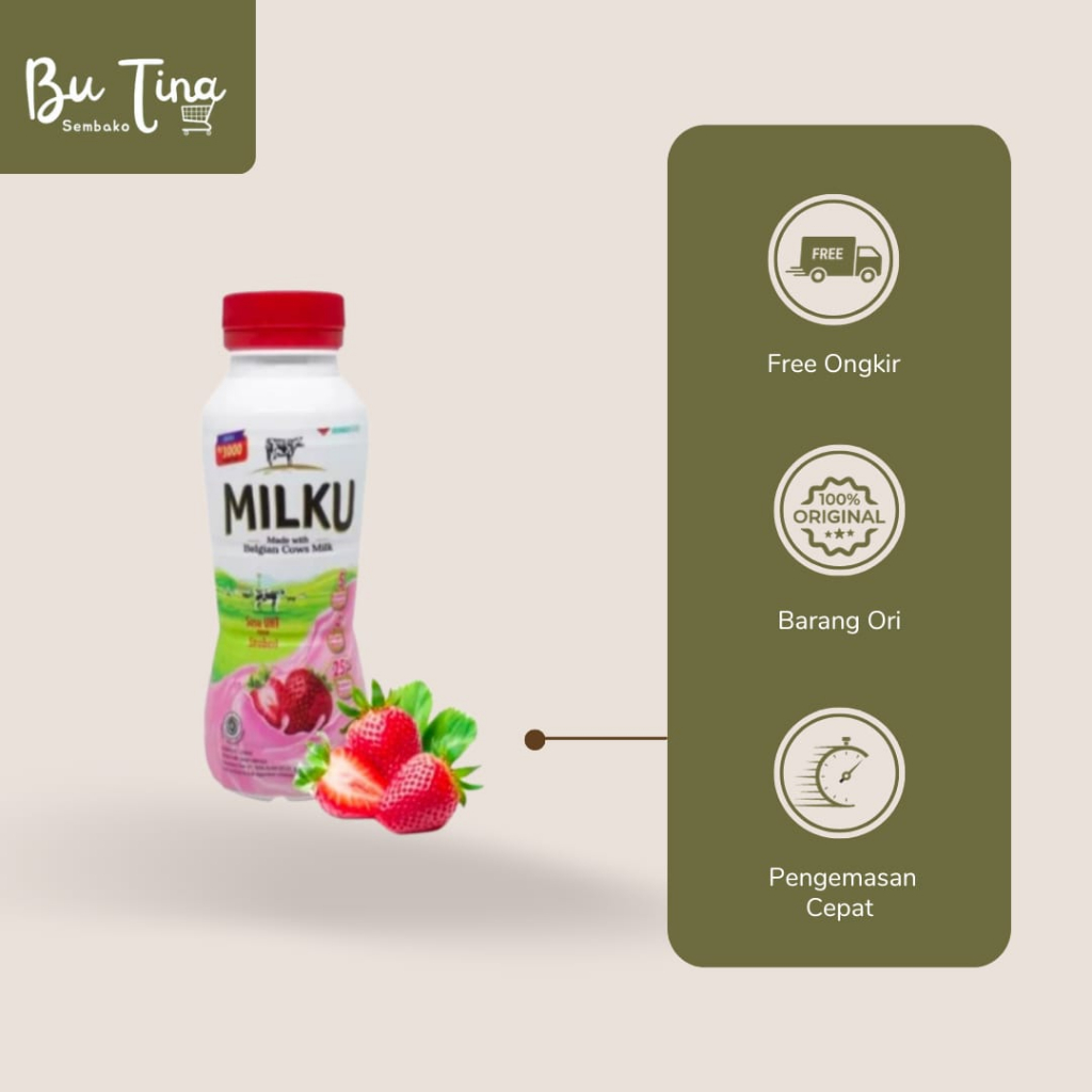 Jual Milku Stroberi 200ml | Shopee Indonesia