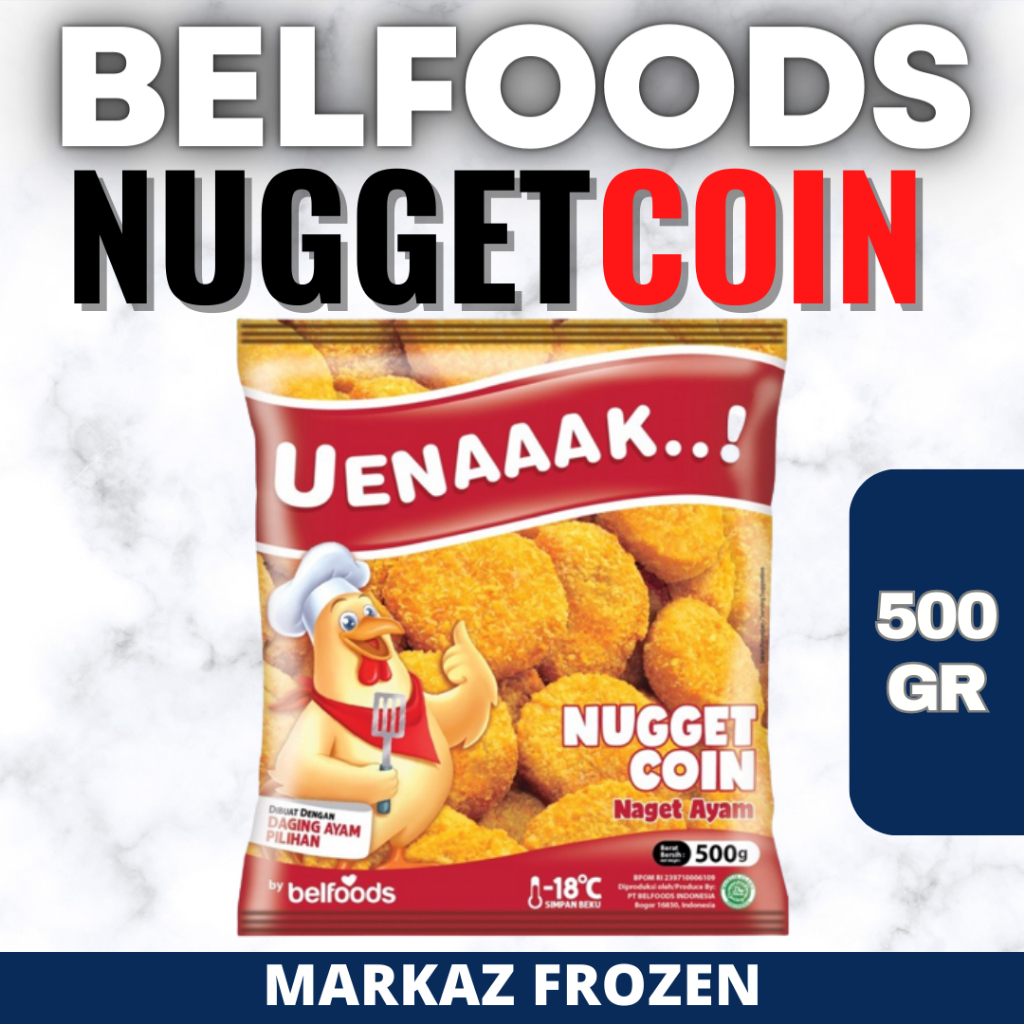 Jual BELFOODS UENAK NUGGET COIN 500GR (12/Q) | Shopee Indonesia