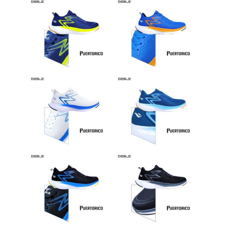 Jual DESLE SHOES SNEAKERS UNISEX PUERTO RICO | Shopee Indonesia