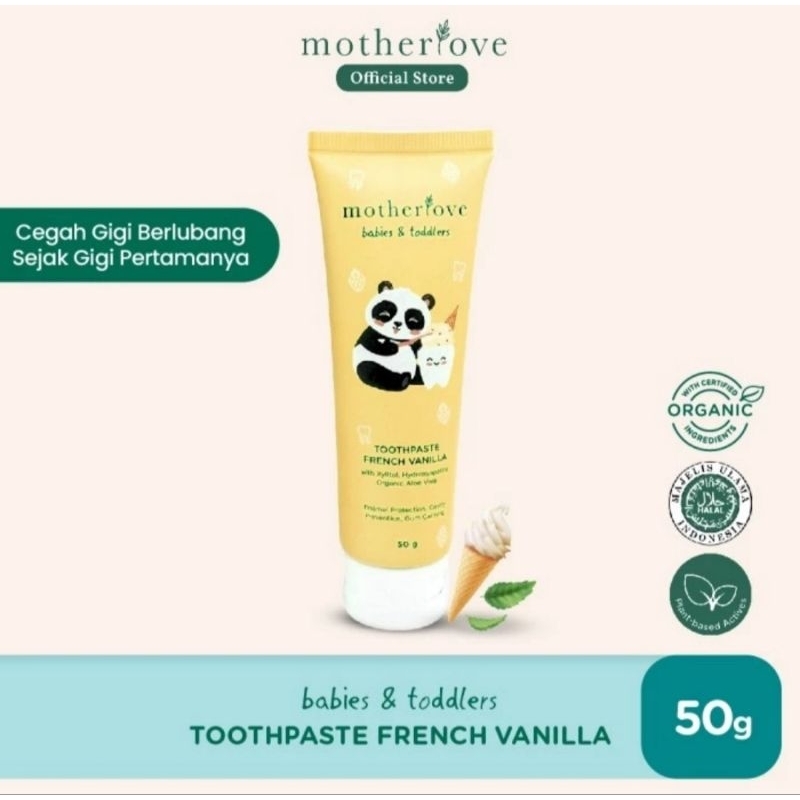 Jual Toothpaste Babies & Toddlers Motherlove ( French Vanilla ) 50 gr ...