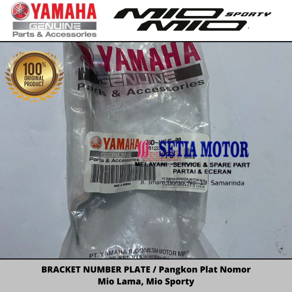 Jual BRACKET NUMBER PLATE / Pangkon Plat Nomor Mio Lama, Mio Sporty ...