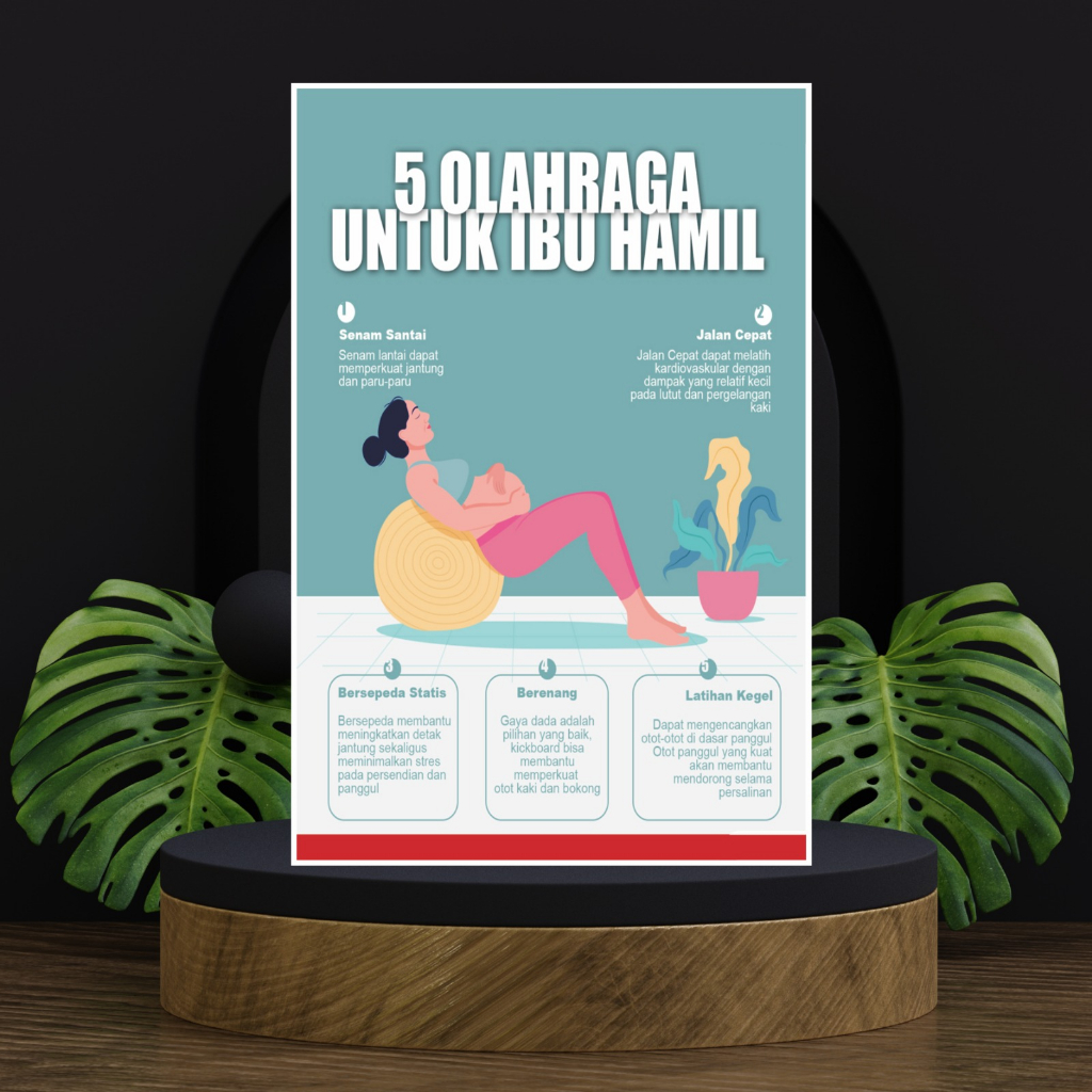Jual Poster Kesehatan 5 Olahraga untuk Ibu Hamil | Shopee Indonesia