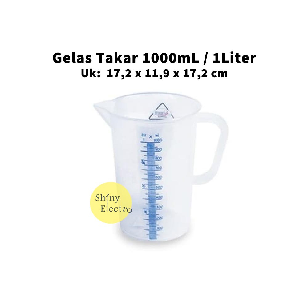 Jual Gelas Takar Ukur Plastik ( 250 mL / 500 / 1 Liter / 2 L ) Gelas ...