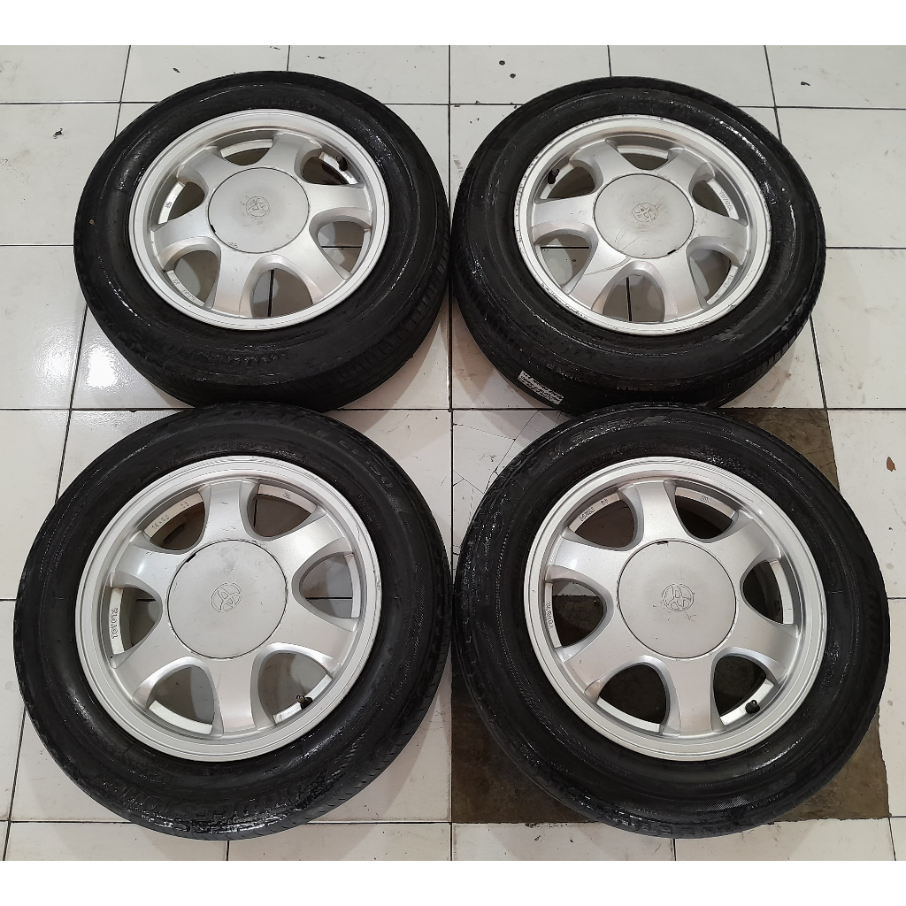 Jual VELG MOBIL SECOND STANDAR SOLUNA RING 14 PCD 4X100 + BAN BONUS | Shopee Indonesia