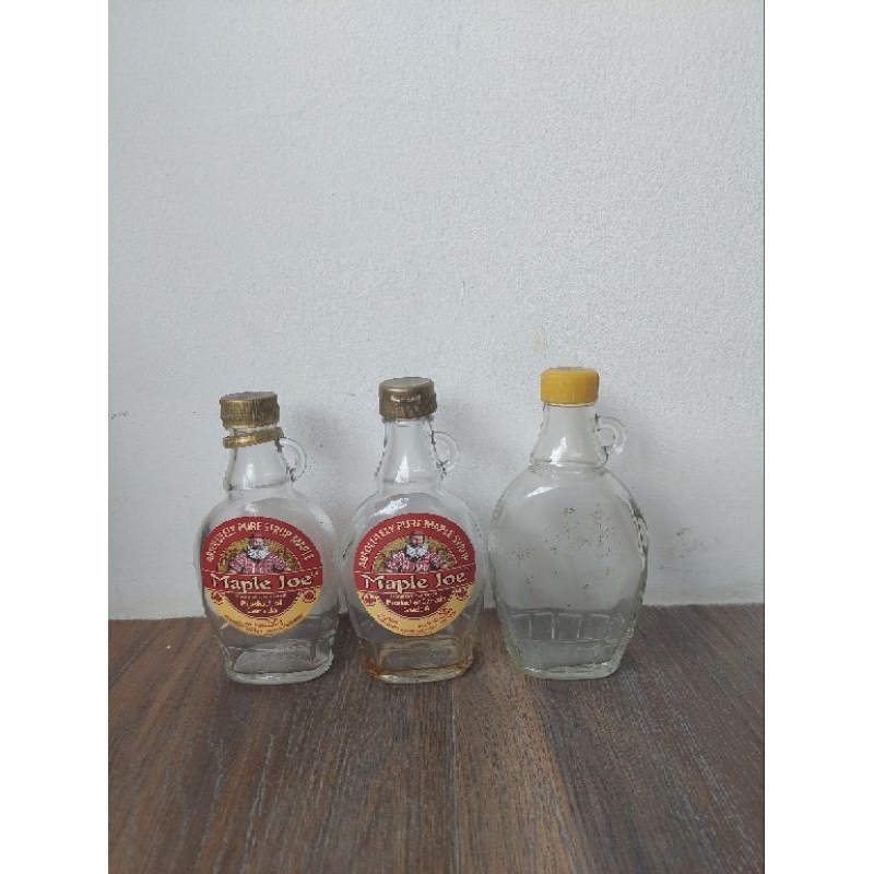 Jual BOTOL KACA BEKAS MAPLE joe SYRUP 250ml | Shopee Indonesia