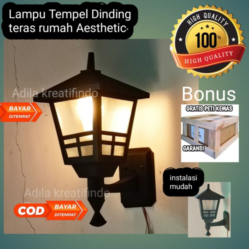 Jual Lampu Dinding Tempel Aesthetic / lampu dinding Teras / lampu ...