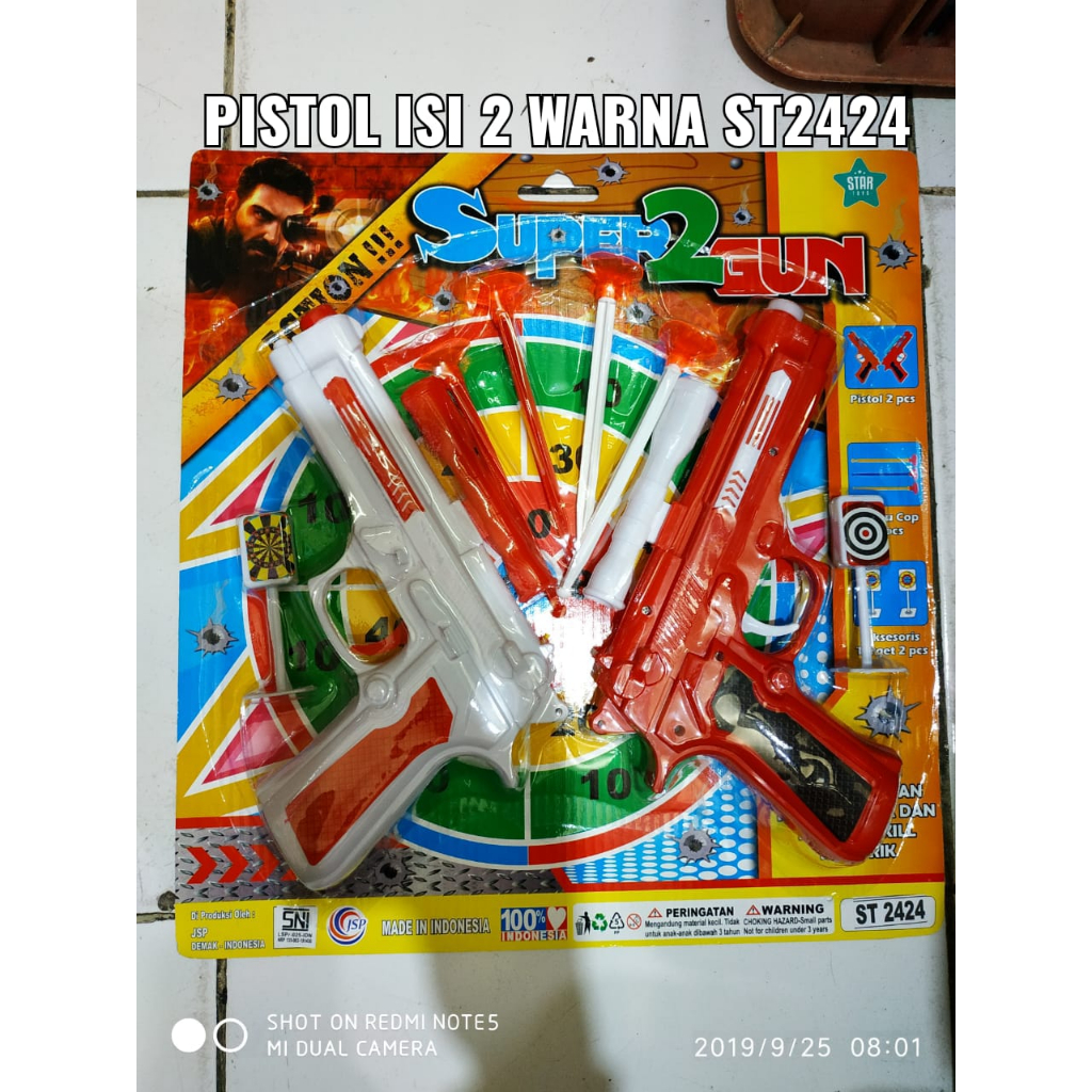 Jual Mainan tembakan peluru tempel isi 2 tembakan st 2424 | Shopee ...