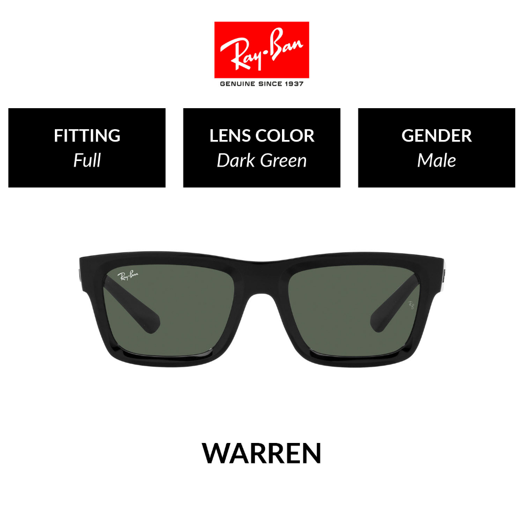 Jual RAY-BAN Warren | RB4396F 667771 | Full Fitting | Sunglasses | 41mm ...
