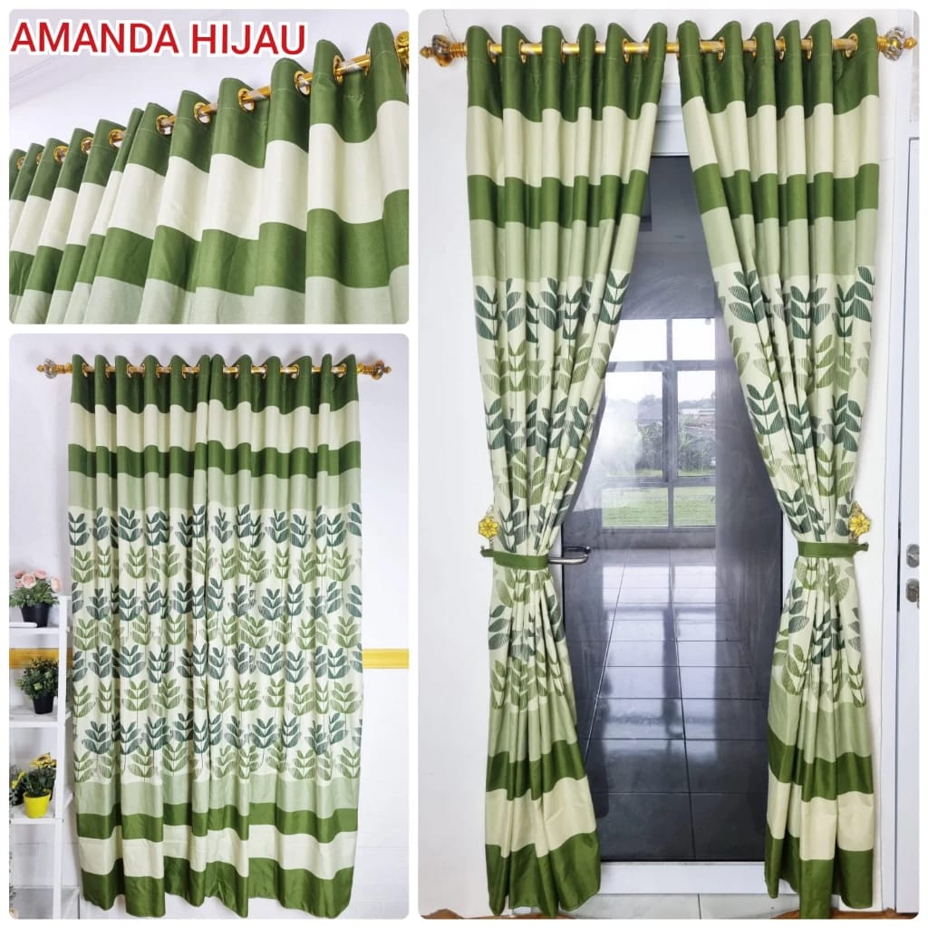 Jual Gorden Smokring 12 RingTirai Pintu Dan Jendela Hordeng Batik ...