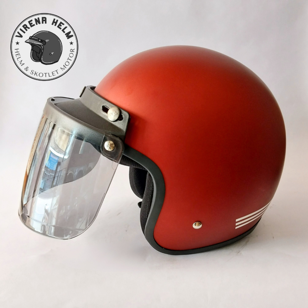 Jual HELM ARC MAROON DOFF DEWASA SNI MURAH FREE PACKING DUS DAN BUBBLE ...