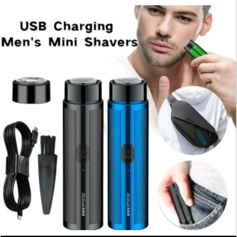 Jual Alat cukur kumis jenggot/electric portable mini USB Charging ...