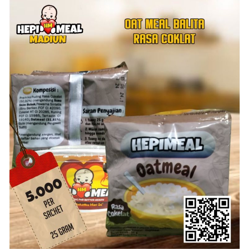 Jual Oatmeal Coklat Hepi Meal Makanan untuk Bayi Hingga Dewasa Baik ...