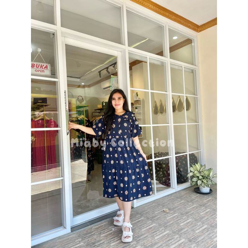 Jual JUMBO FUJI DRESS BUNGA LD 120 CM | Shopee Indonesia