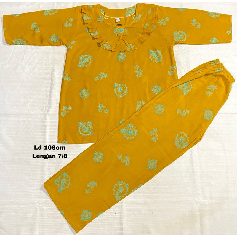 Jual standar LD 106cm SETELAN BATIK CAP SUPER MOTIF BUNGA KOPINDO ...