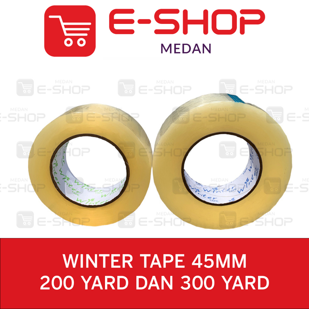 Jual LAKBAN / SELOTIP / SELASIBAN BENING Winter 45 MM x 300 yard dan ...
