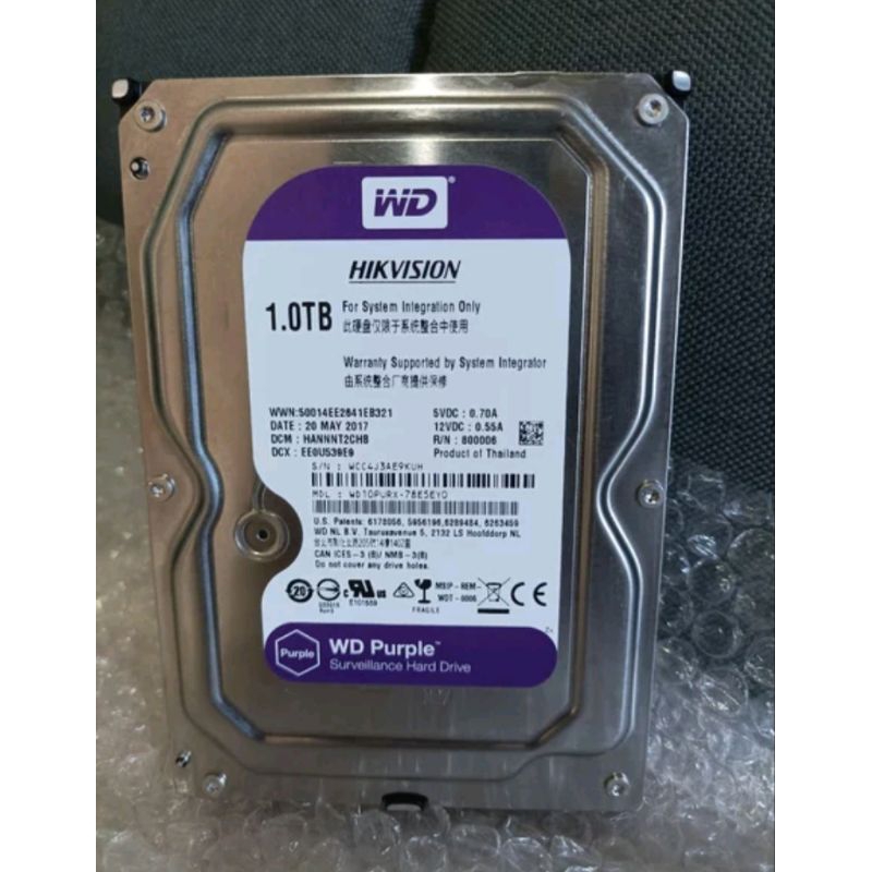 Jual Hardisk PC dan cctv 1 TB Merk WD purple HIKVISION | Shopee Indonesia