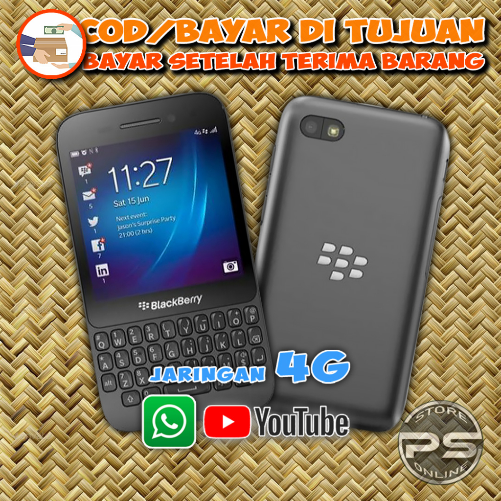 Jual Blackberry Q5 - Single Sim - Jaringan 4G - Layar Sentuh - Bisa WA ...