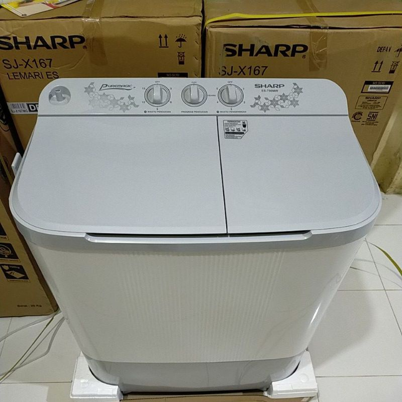 Jual MESIN CUCI SHARP 9KG 2 TABUNG 90MW 9 KG 90 MW EST90MW | Shopee Indonesia