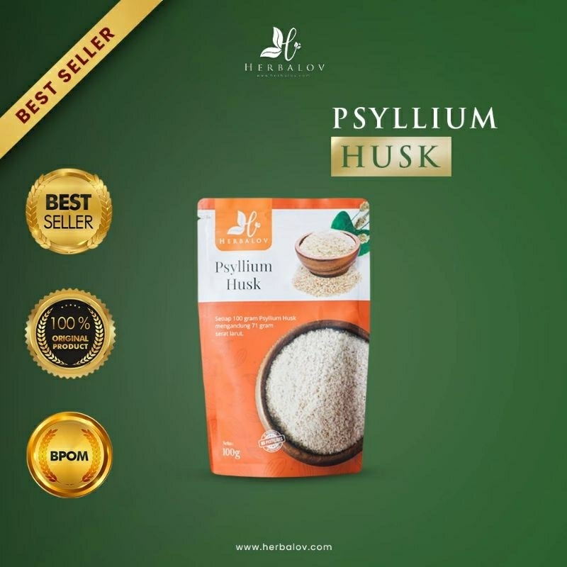 Jual Herbalov Makassar PSYLLIUM HUSK, pencuci usus, serbuk tinggi serat ...
