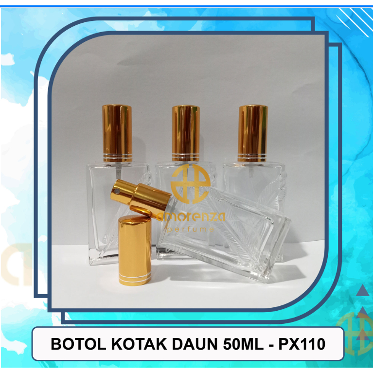 Jual BOTOL PARFUM KOTAK DAUN 55 ML | Shopee Indonesia
