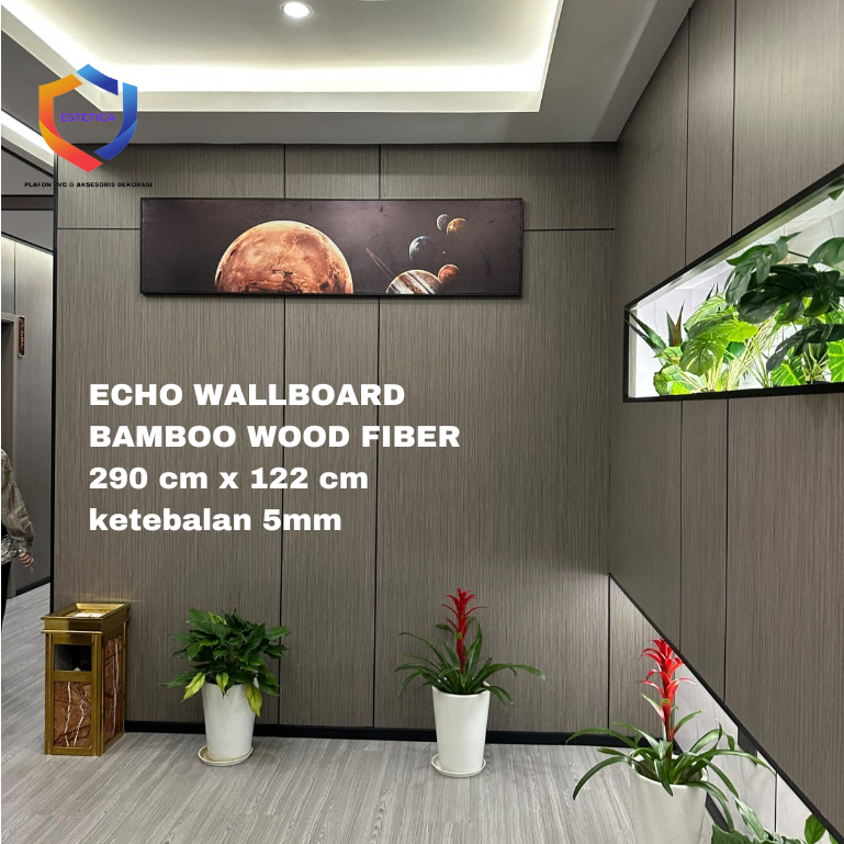 Jual ECHO Wallboard Warna Solid 5mm/Dekorasi Rumah Wallboard Bamboo Wood Fiber | Shopee Indonesia